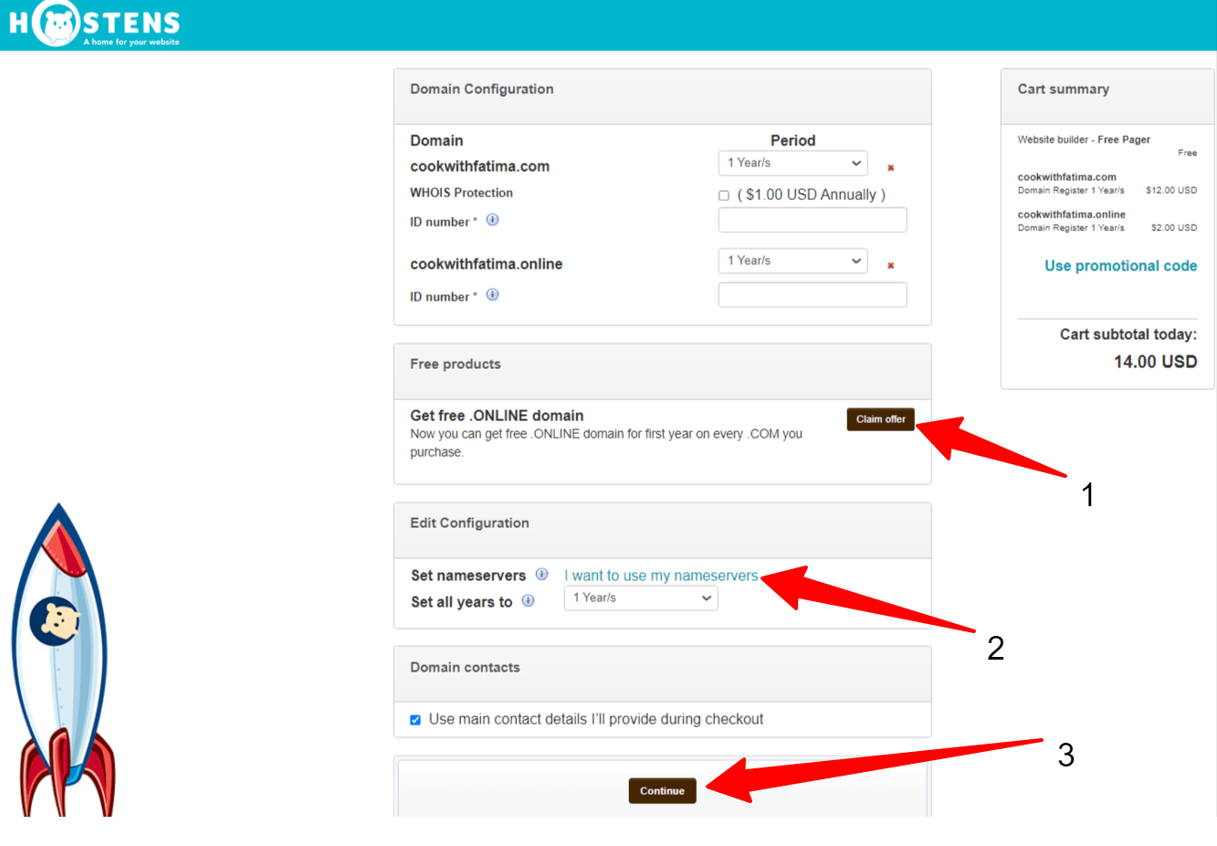 Order Hosting From Hostens - #1 Simple Steps by Step Guide