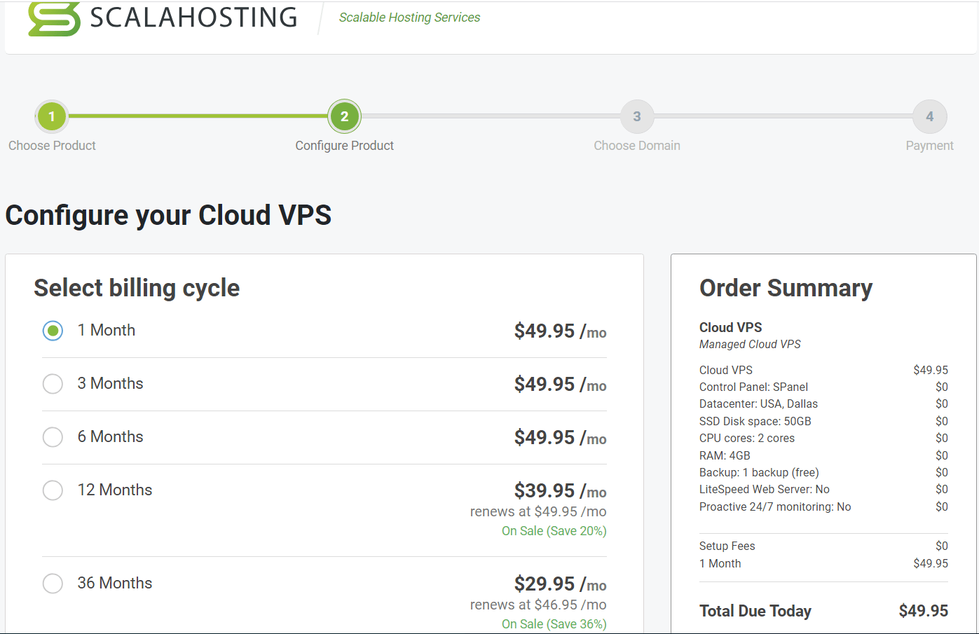 Order Hosting From Scalahosting 1 Simple Steps By Step Guide