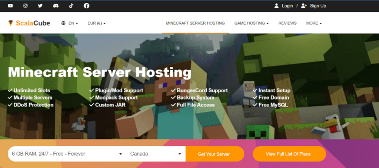 Solicite hospedagem do ScalaCube - Guia passo a passo simples nº 1