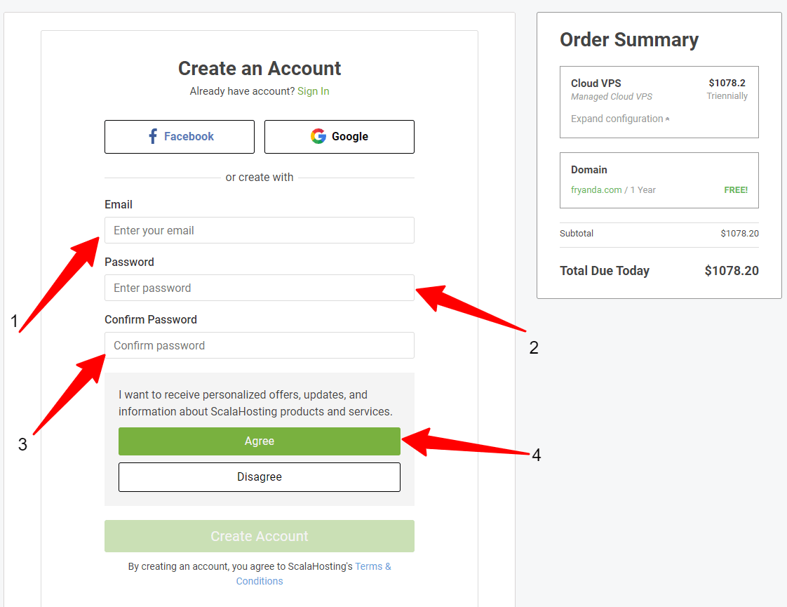 Order Hosting From Scalahosting 1 Simple Steps By Step Guide