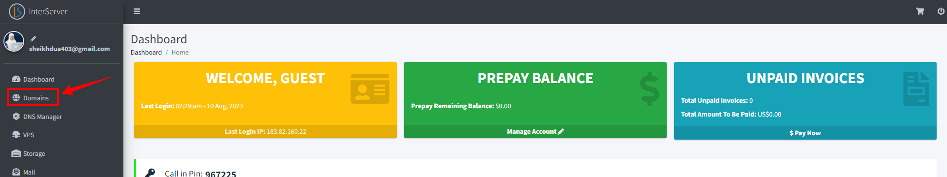 InterServer Nameservers - How to Point a Domain to InterServer