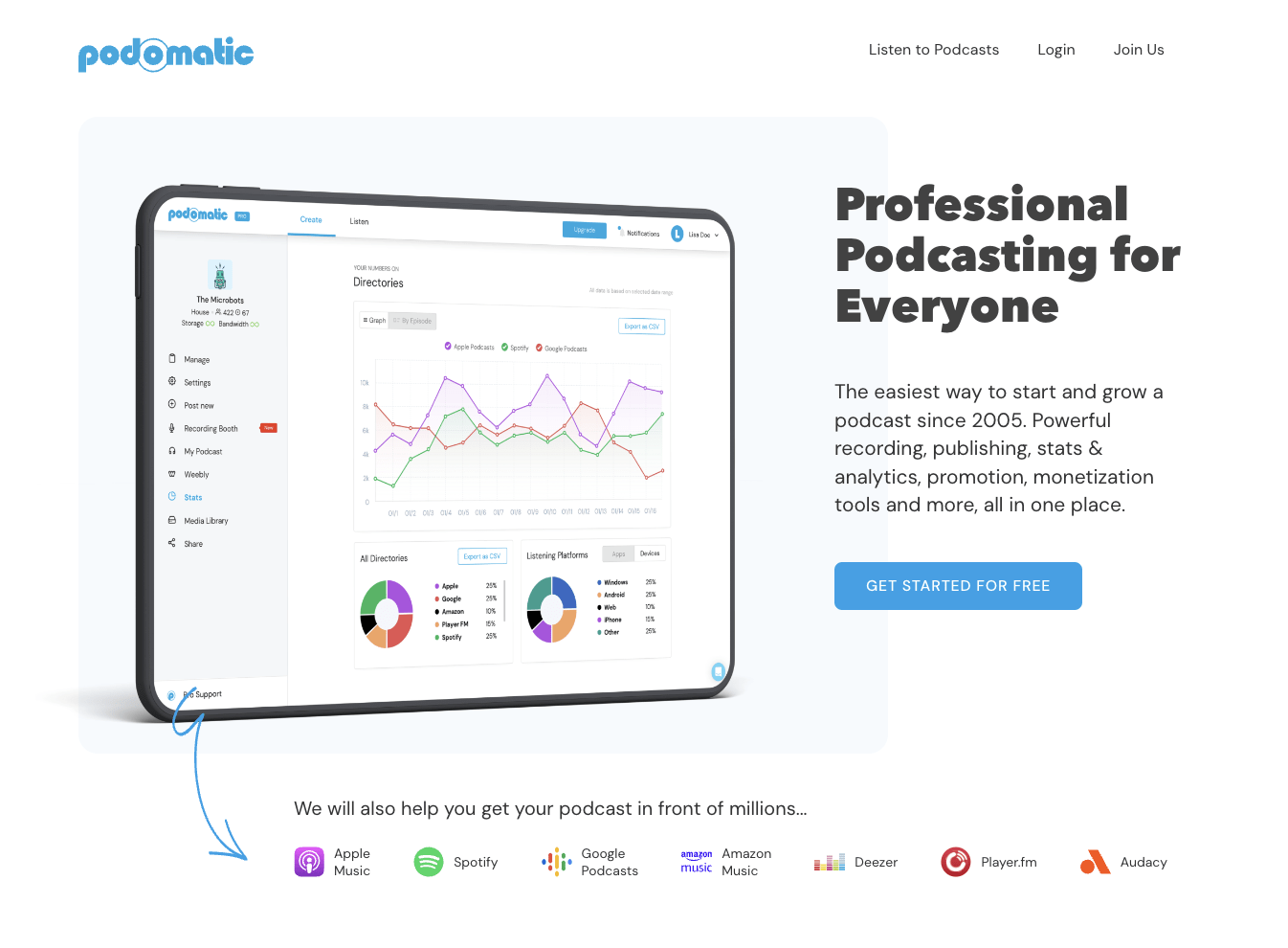 Die 9 besten kostenlosen Podcast-Hosting-Plattformen 2025, |Top-Auswahl