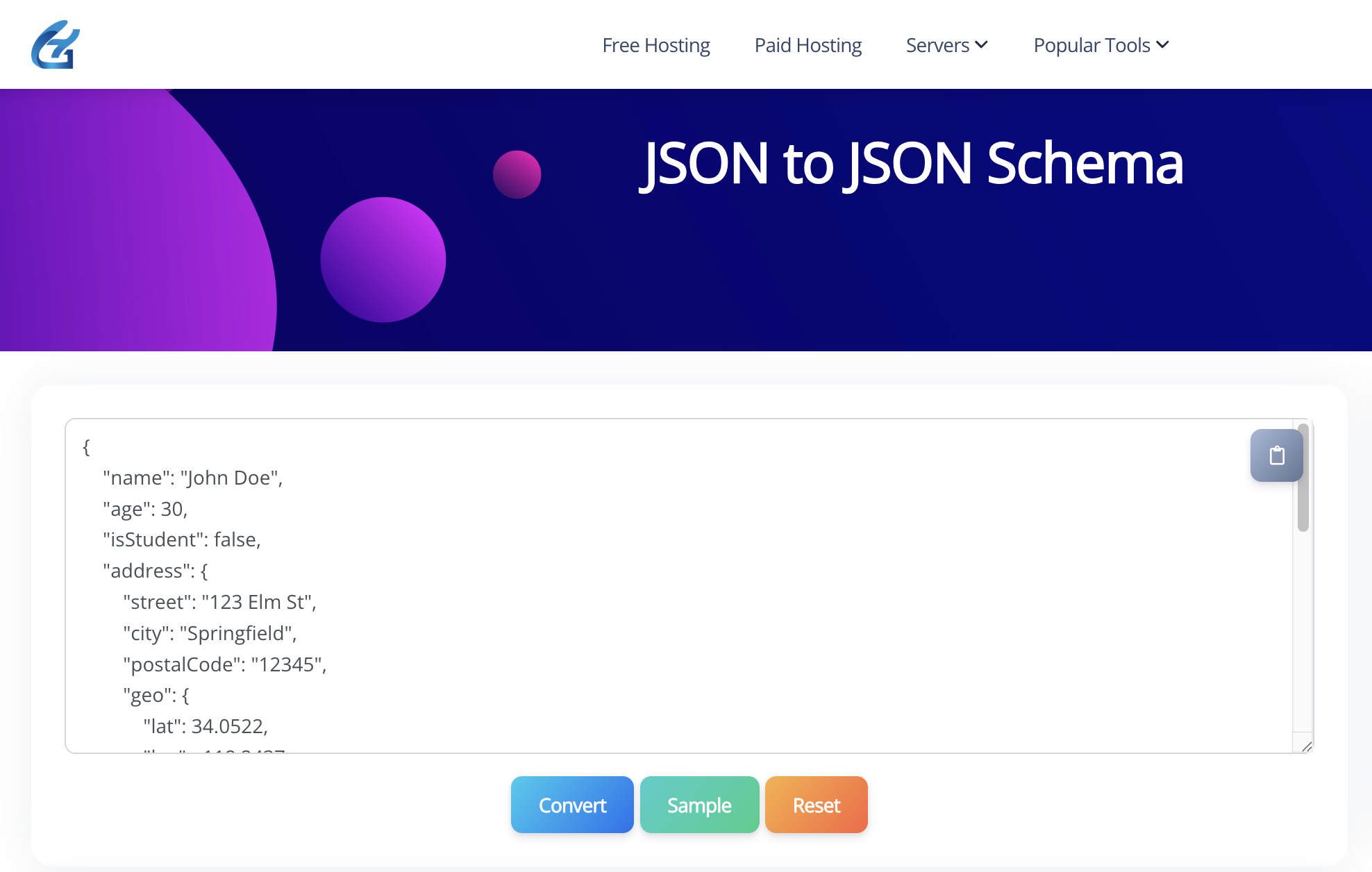 JSON to JSON Schema Converter | Generate a Schema - Tools