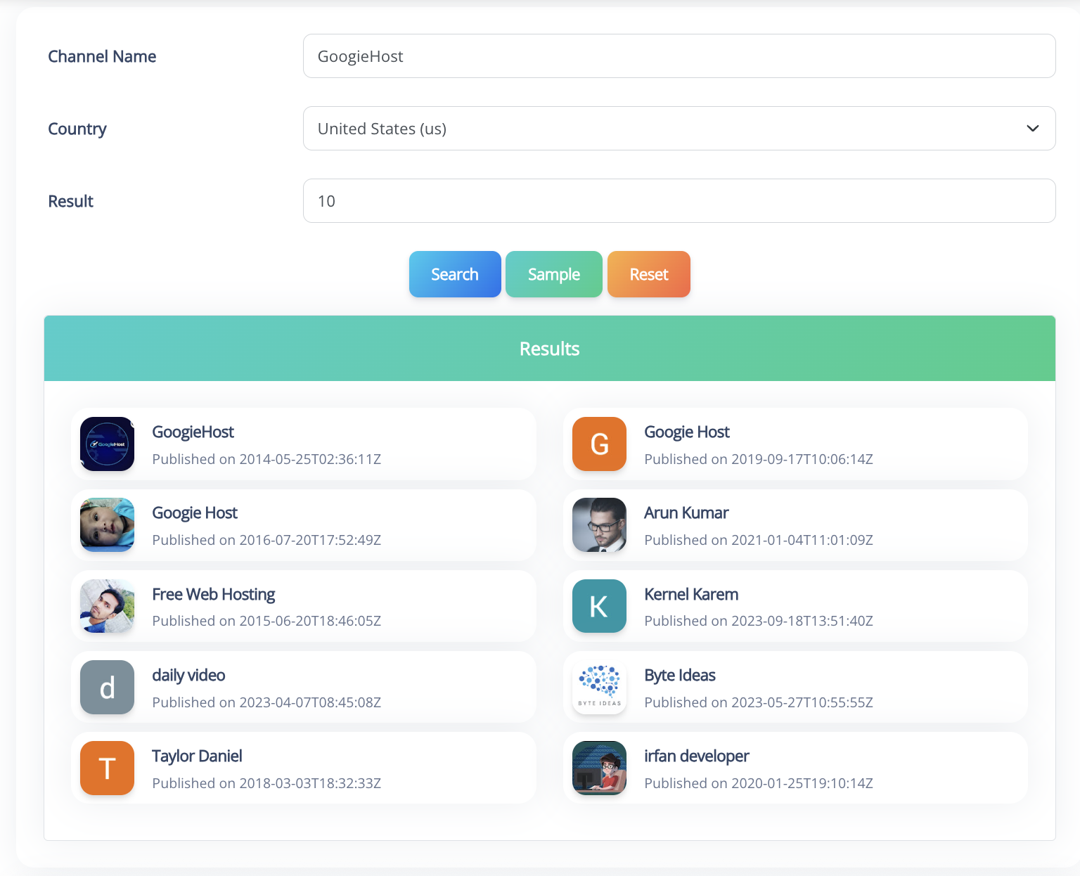 Advanced YouTube Channel Search | Find Channels Easily - Tools
