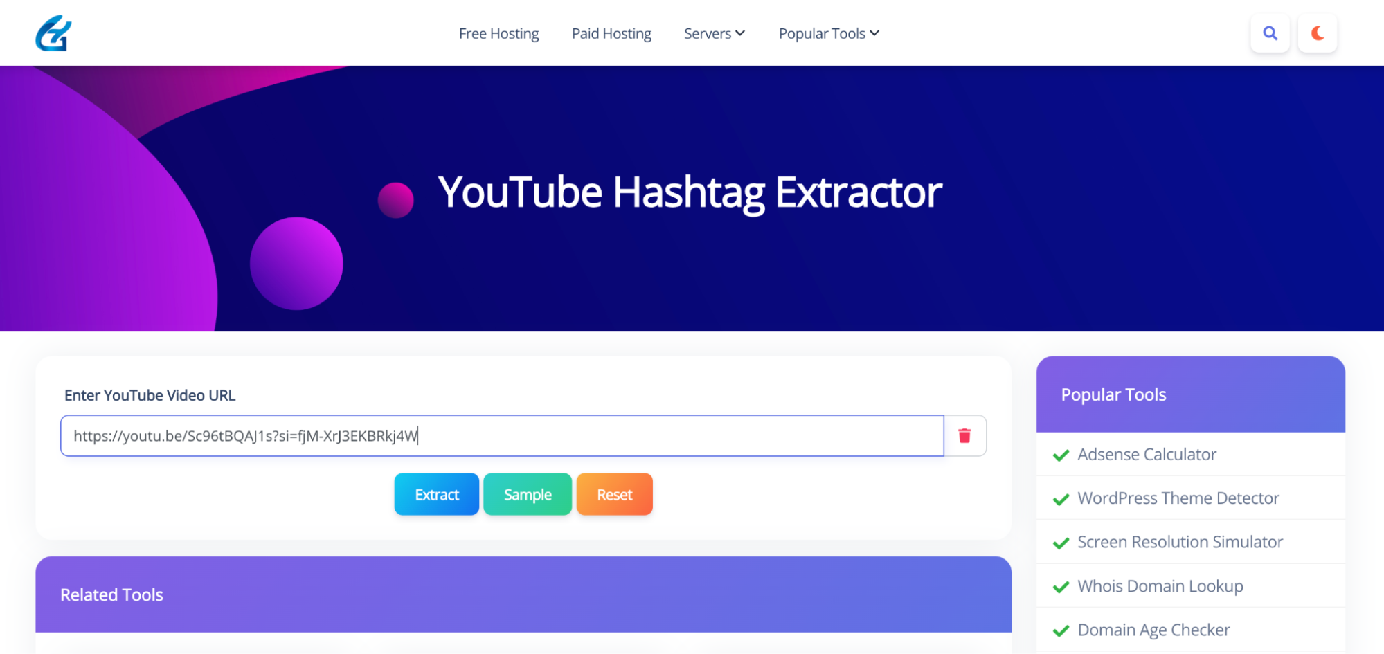 YouTube Hashtag Extractor | Copy Hashtags From Videos - Tools