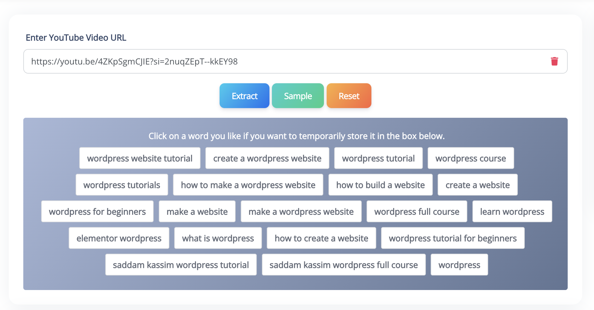 Free YouTube Tag Extractor | See Any Video's Tags - Tools